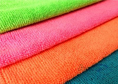 China Yellow Polyester Microfiber Fabricin Roll For Cleaning Product , Anti-Static for sale