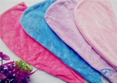 China Microfiber snel water-Absorbeert Natte de Tulbandhanddoek van de Haaromslag, snel Drogende Handdoeken Te koop