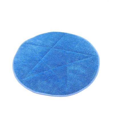 Cina forma rotonda di Microfiber del diametro di 48cm di zazzera del filato bagnato blu di PadsTwist in vendita