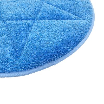 Cina forma rotonda di Microfiber del diametro di 48cm di zazzera del filato bagnato blu di PadsTwist in vendita
