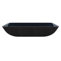 China Turquoise Rectangular Wash Hand Basin Bathroom Sinks Top Mount for sale