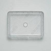 China Rectangular Glass Wash Basin Table Top 12 Inch Crystal Clear for sale