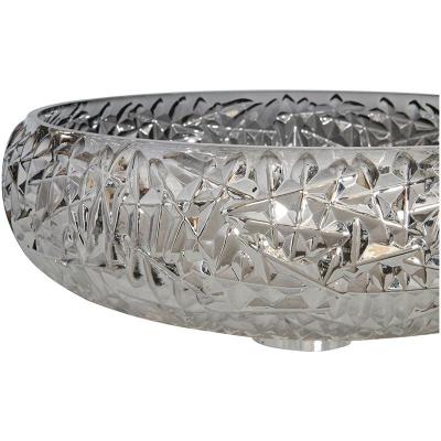 Cina Il lavandino decorativo cromato del bagno lancia forma della palla intorno al lavandino di vetro d'argento della nave in vendita