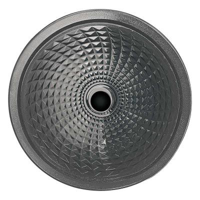 Cina L'imbuto fatto a mano circolare del bagno di Crystal Wash Basins Vessel Glass ha modellato il fumo grigio in vendita