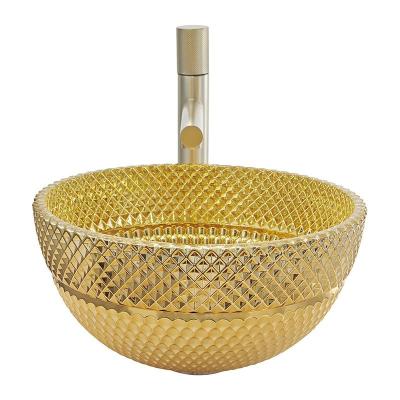 China 45mm van de het Glaswas van het Afvoerkanaalgat van de het Bassin18k Gouden Kleur de Badkamersgootstenen voor Huishotel Te koop