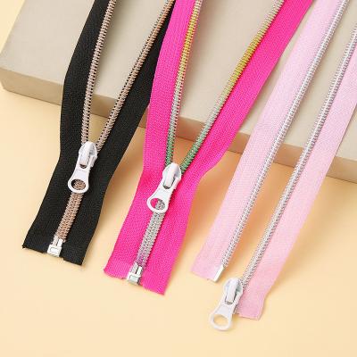 China Abrasion Resistant Nylon Zippers #5 #7 Heavy Duty Open Ended Zip For Garment for sale