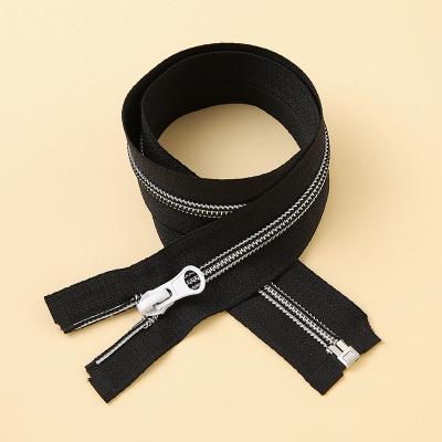 China Garment Open Ended Smooth Nylon Zippers #5 #7 Reliable Closure For Jackets for sale
