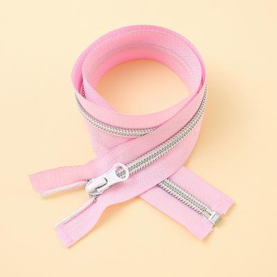 China Heavy Duty Nylon Open Ended Zip #5 #7 Polished Finish With Pantone Matching for sale