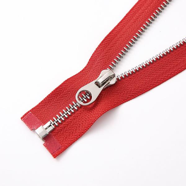 Quality Wear Resistant Garments #5 Metal Teeth Zipper With Auto Lock Slider for sale