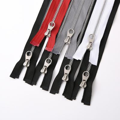 China Robust Metal Teeth Zipper For Shoes Clothing Bags 5# Heavy Duty Metal Zipper for sale