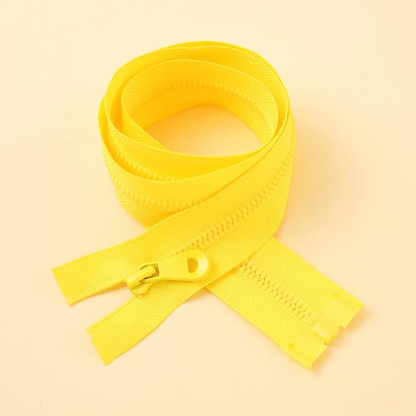 Quality Hard Thick #5 Resin Coil Zipper With Corrosion Resistant Plastic Slider for sale