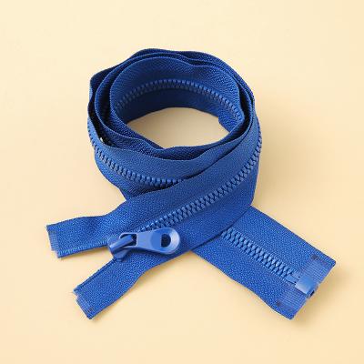China Thick Teeth Open End #5 Resin Coil Zipper Corrosion Resistance Smooth Sliding for sale
