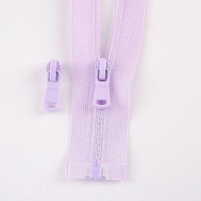 China #3 Reversible Nylon Plastic Zipper Sliders Luxury Finishes For High End Brands for sale