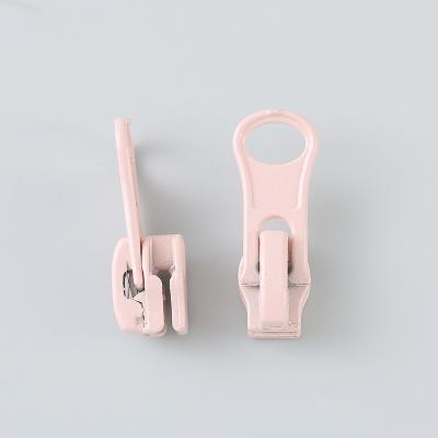 China Unmatched Security Nylon Auto Lock Zipper Slider 3#  For Bags And Luggage for sale
