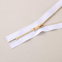 Quality Smooth Gliding 3# Metal Zippers Weather Resistance Closed End Zipper For for sale