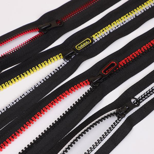 Quality Hard Thick Precision #5 Resin Zipper Gold Tooth Zipper For Fire Resistant Jackets for sale