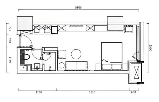 Modular house exterior showing modern design with wood panel accents