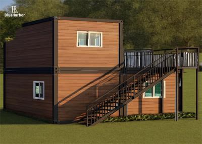 Cina Case modulari residenziali a 2 piani con terrazza camera solare colore opzionale in vendita
