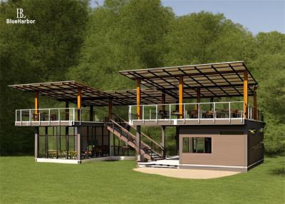 China Apartment Multi Space Modular House With Two Floors And Corridors for sale