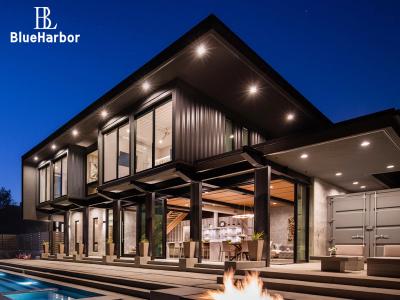 Cina Residenziale Casa in acciaio prefabbricata Due piani Villa prefabbricata in vendita