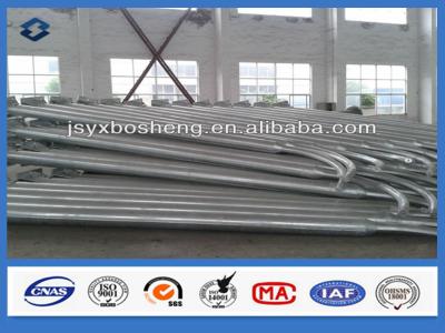 Cina singolo palo di iluminazione pubblica elettrico curvo dell'estremità di 12m - di 5m superiore a 95% Peneration in vendita