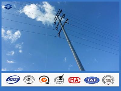 China Aço elétrico reto galvanizado Pólo da suspensão do mergulho quente com flange à venda