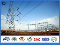 China Galvanized Framework Electric Substation Structure Components Steel Pole for sale