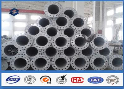 Cina i 10m hanno galvanizzato la mano d'acciaio tubolare della superficie della pittura di tensione del palo 110kv in vendita