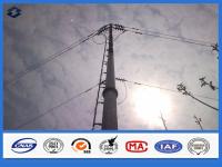 China Polygonal Flange Connected Electrical Power Pole Joint with insert mode for sale
