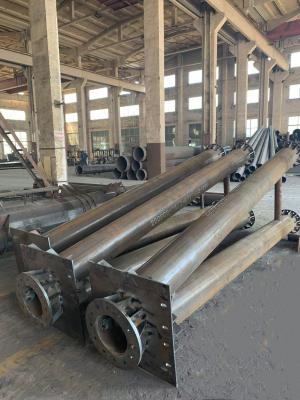 Cina la immersione calda di altezza di 11m ha galvanizzato la struttura di palo d'acciaio per la sottostazione del trasformatore in vendita