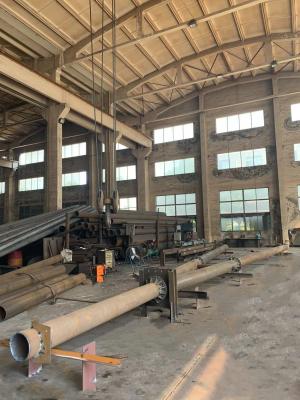 Cina la immersione calda di altezza di 11m ha galvanizzato la struttura di palo d'acciaio Q235 per la sottostazione del trasformatore in vendita