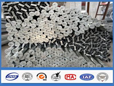 China Aço galvanizado 2.5mm Polo de 25FT com o duradouro para o uso para qualquer tempo à venda