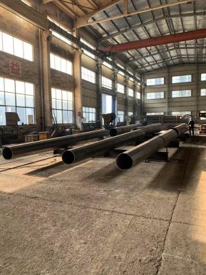 Cina corrente elettrica Palo della trasmissione dei circuiti 10KV tre poligonale con acciaio in vendita