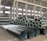 China Polygonal Flange Connected Electrical Power Pole Joint with insert mode for sale