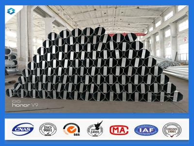 China La inmersión caliente 3m m gruesa de los 40FT 11900m m galvanizó el acero octagonal poste en venta
