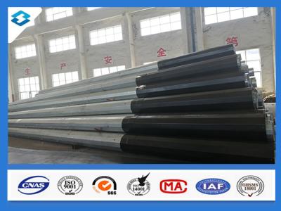 Cina 70ft catrame galvanizzato e nero di Q420 spesso 5mm hanno dipinto Palo elettrico d'acciaio in vendita