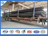 China 25ft 30ft 35ft 40ft 3mm thick Octagonal Q345 Hot Dip Galvanized Pole for sale
