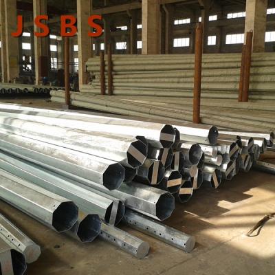 中国 45FTの高いQ345八角形の形の電力ポーランド人、鋼鉄電柱 販売のため