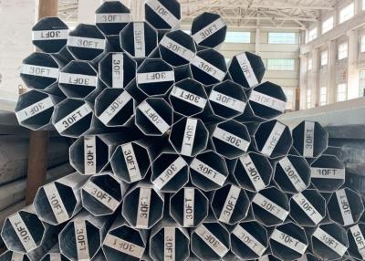China 30ft 3mm galvaniseerde de Dikke Hete Onderdompeling het Achthoekige Staal Pool van de Machtstransmissie Te koop