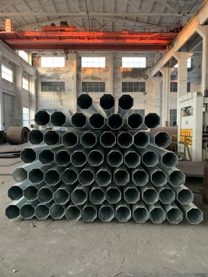 Cina la immersione calda della sezione spessa Q345 2 di altezza 3.5mm di 45ft ha galvanizzato Palo elettrico d'acciaio in vendita