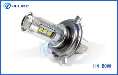 Cina l'azionamento del giorno delle lampadine del faro antinebbia dell'automobile di alto potere di 2X DC12V H4 80W LED sostituisce la lampada 6000k bianco della lampadina in vendita