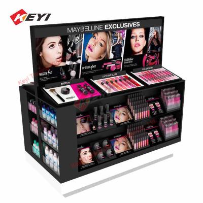 Китай Customized Shopping Mall Floor Stand Display Rack Retail Store Beauty Salon Furniture For Cosmetic Display Cabinet продается