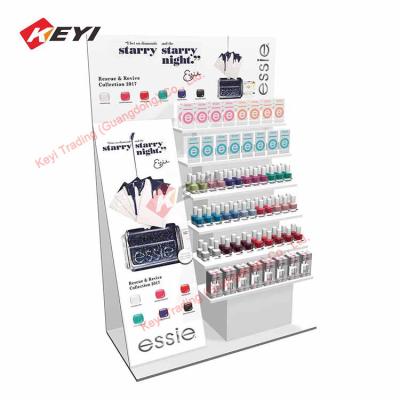 Китай New Style Luxury Skincare Display Cabinet Beauty Salon Wood Display Rack Furniture Makeup Nail Polish Display Stand продается