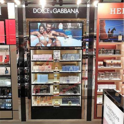 Китай High Quality Nice Design Oem Accept New Promotion Cosmetic Retail Makeup Products Display Shelves Cabinet продается