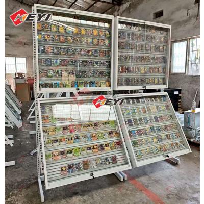 China KEYI Collectible Sports Card Display Case Acrylic Graded Lockable Card Display Stand Trading Card Display Showcase for sale