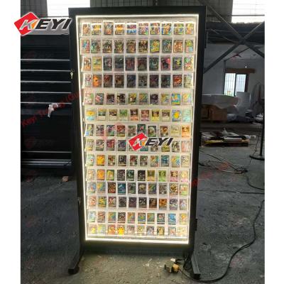 China KEYI Collectible Sports Card Display Case Acrylic Graded Lockable Card Display Stand Trading Card Display Showcase for sale