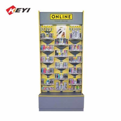 China reasonable price custom Stationer Floor Pen Display Stand for retail for sale