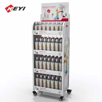 China China Supplier Floor Tiered Beverage Display Stand For Retail Store for sale