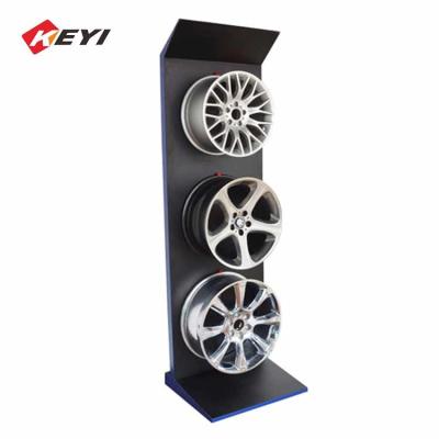 China Professional Factory Custom Metal Floor Car Wheel Rim Stand Alloy Wheel Display Rack for sale