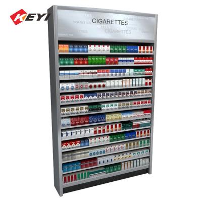 China Custom Convenience Store Floor Cigarette Display Fixture Cigarettes Shelf For Sale for sale